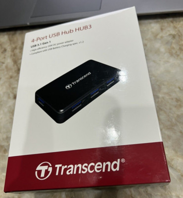 Transcend USB 3.0 4-Port Hub TS-HUB3K Black, UC-HUB-USB | eBay