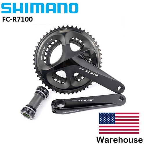 Shimano 105 FC-R7100 2x12 Speed Hollowtech II Crankset ROAD 50-34T ...