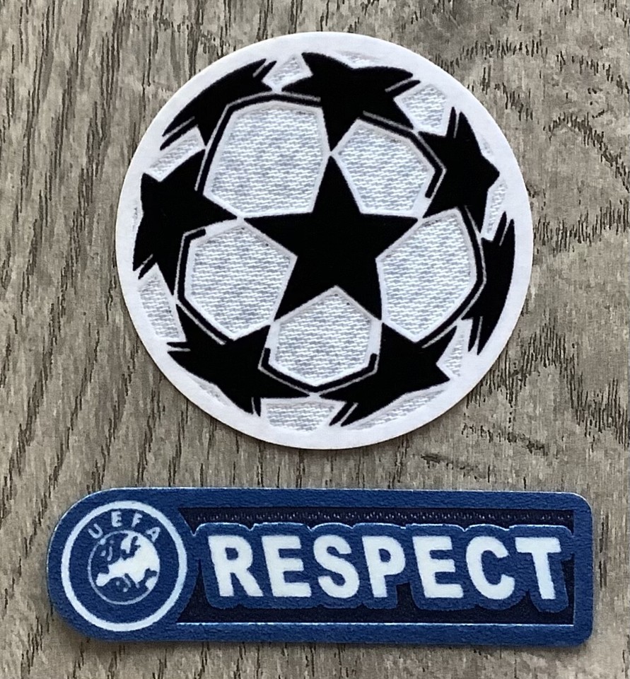 UCL UEFA Champions League Respect + Star Ball Patch Badge Parche ...