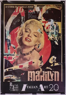 Rotella Mimmo Marilyn Monroe Circa 1980 Posters Poster Original ...