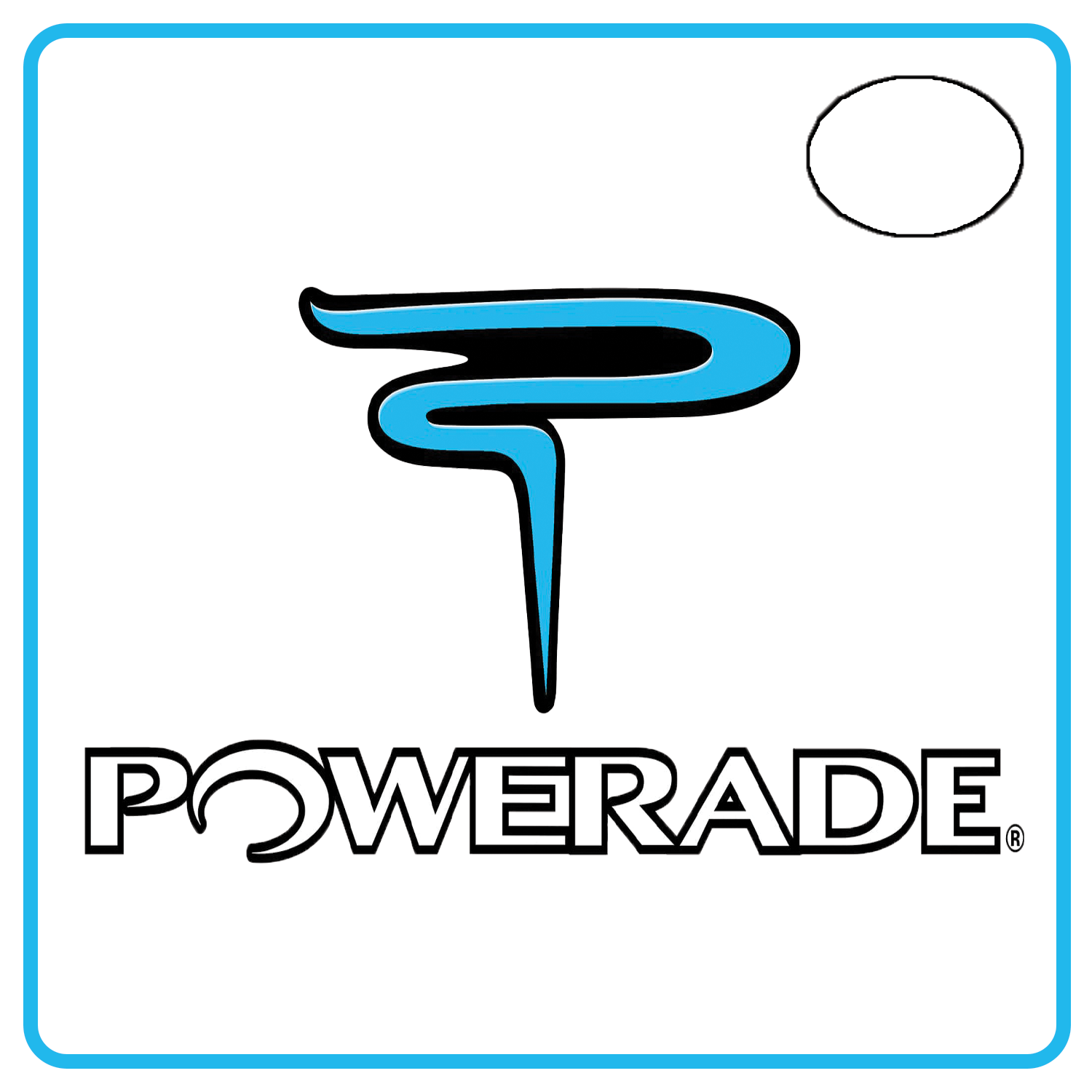Beverage, "Powerade", Set of 2 decals stickers for mobile vendors. 5"x5 ...