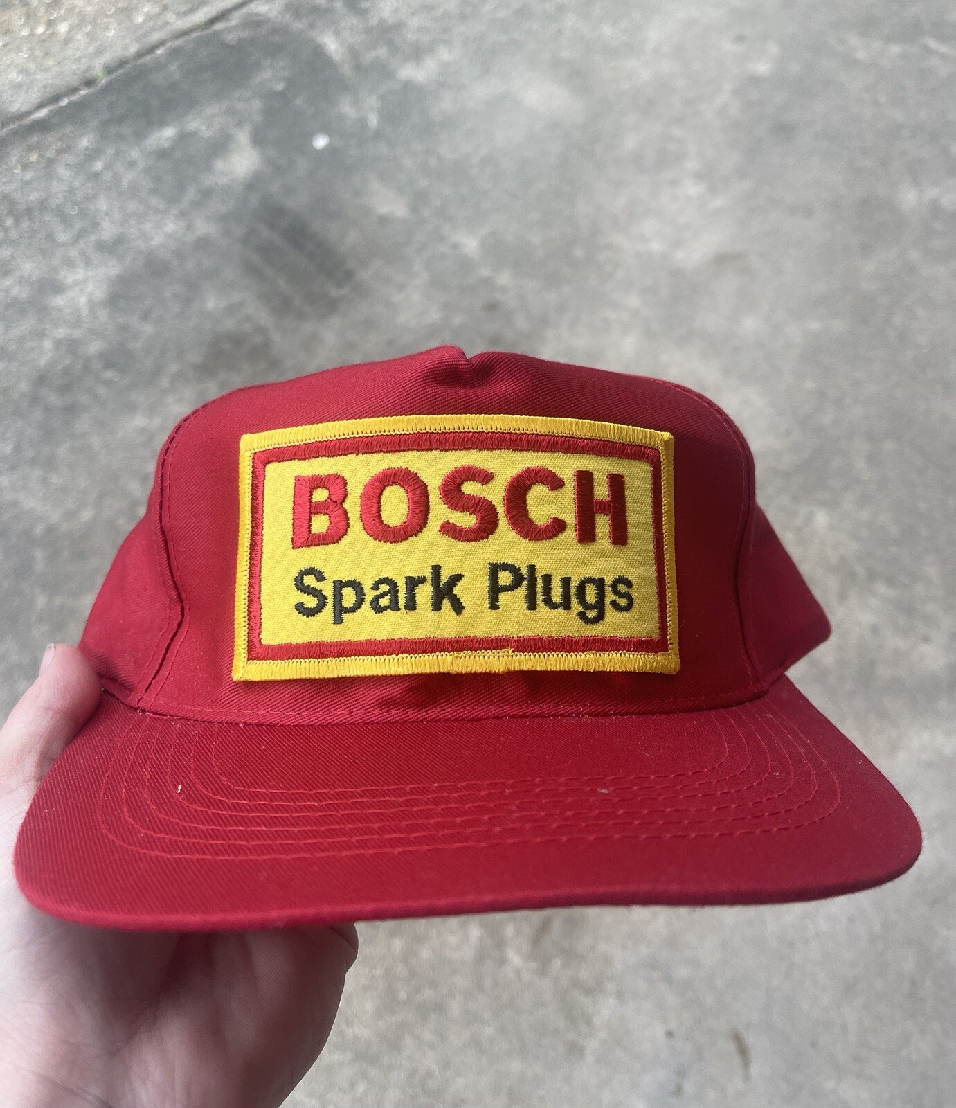 Vintage Bosch Spark Plugs Snapback Hat - Gem