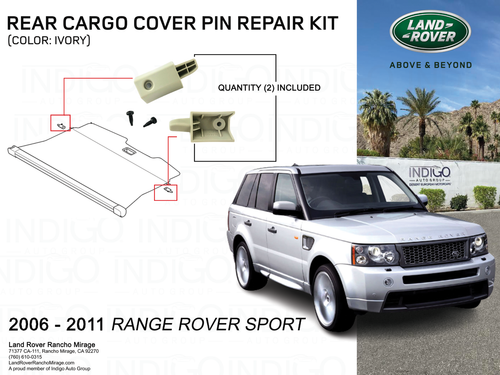Land Rover Loadspace Cover Retainer Lr2 Range R Sport Set of 2 OEM ...