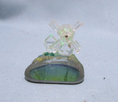 VTG German Cut Crystal Rainbow of Color Windmill Miniature Prism Blades ...