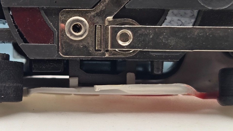 Aurora Afx Magnasonic '55 Chevy Bel Air White Red Flames HO Slot Car | eBay