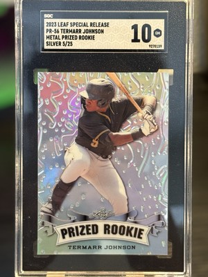 2023 Leaf Special Release Prized Rookie Termarr Johnson #PR56 silver ...