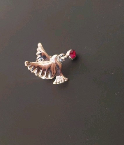 AVON Lapel/Tack Pin '04 Peace Dove w/Ruby Red Rhinestone Dangle (Courage) | eBay