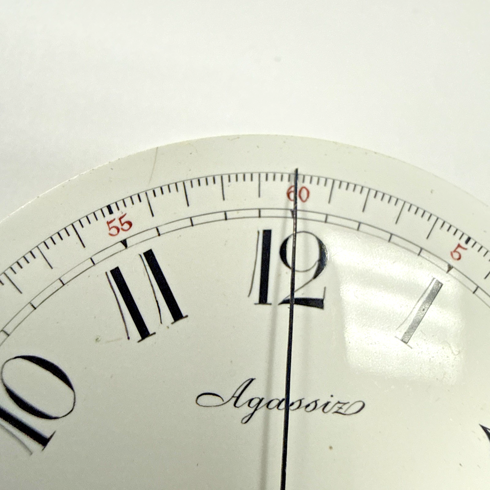 Agassiz Antique 43mm Chronograph Hunter Pocket Watch Movement Swiss ...