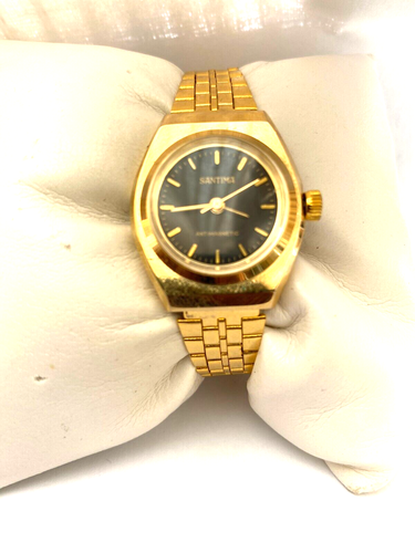 Santima Womens Mechanical Winding Gold Plated Bracelet Watch New | eBay