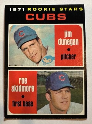 1971 Topps # 121 Chicago Cubs Rookie Stars Jim Duegan & R. Skidmore EX ...