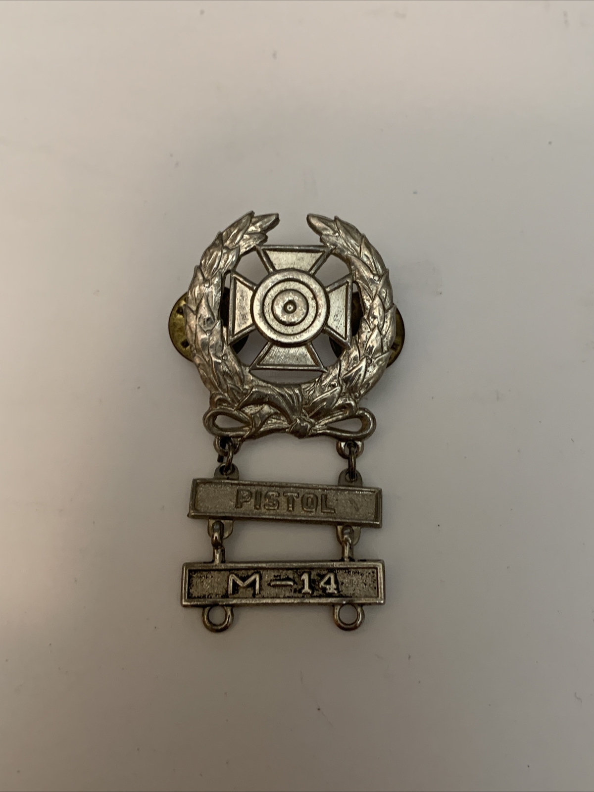 VINTAGE US ARMY EXPERT MARKSMANSHIP BADGE WITH 2 QUALIFICATION CLASPS ...