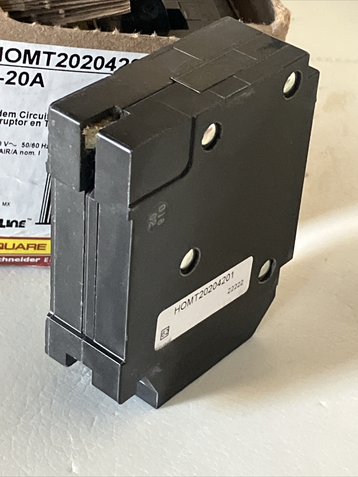 HOMT2020 / HOMT20204201 Square D Twin 20/20 1 Pole Tandem Circuit ...