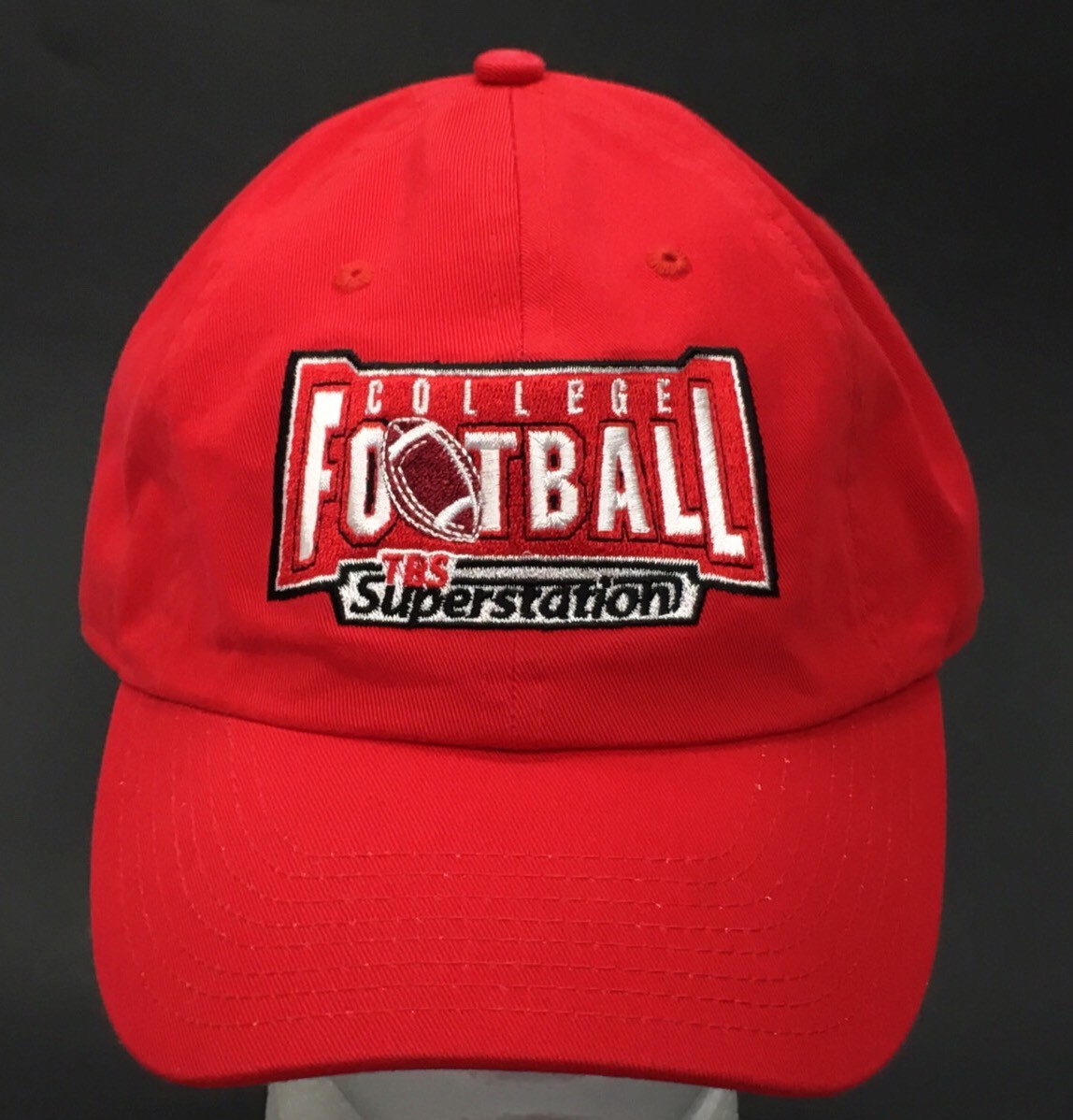 TBS Superstation College Football NCAA Champion Red Cotton Strapback ...