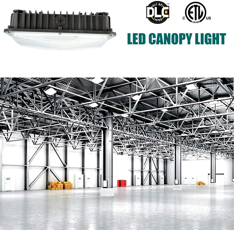 70W High Bay LED Canopy Ceiling Light - Ultra Efficient Recessed ...