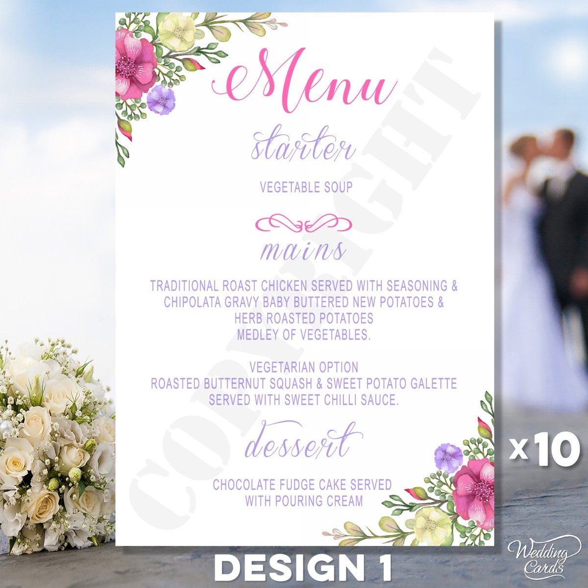 Luncheon Menus Wedding Reception Wedding Menus | Ayrshire Wedding