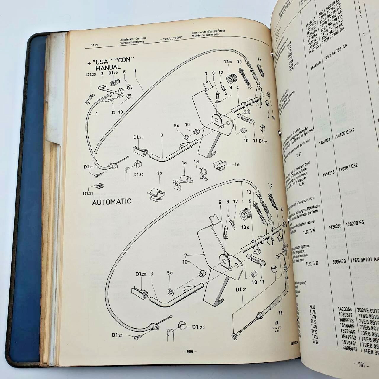 Ford Capri Mk1, Escort Mk1, Transit Mk1 Clip - Throttle Cable 112835ES2 ...