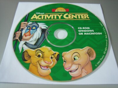 Disney's The Lion King Activity Center (PC & Mac, 1995) - Disc Only ...