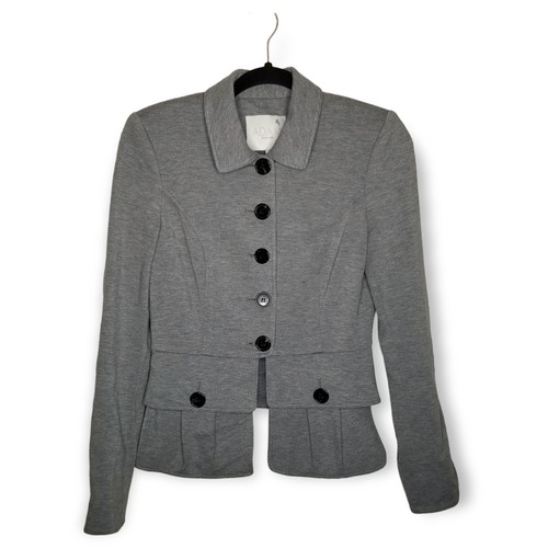 Adam Lippes gray knit hip crop jacket 2 | eBay