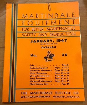 Martindale Equipment Catalog January 1947 Industrial & Safety Tools 60 ...