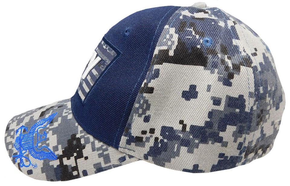 NEW! US NAVY USN USA FLAG STAR BALL CAP HAT ACU NAVY CAMO LICENSED | eBay