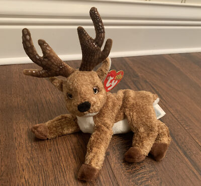 TY Beanie Baby Roxie ( 2000 Collection ) Reindeer black nose deer ...
