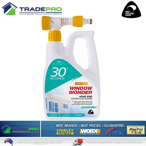 Glass Cleaner 2L 30 Seconds Hose On Window Wonder Clean Outdoor Click ...