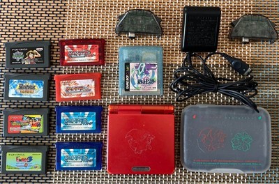 Nintendo Game Boy Advance SP Charizard Edition Pokemon Center Limited ...