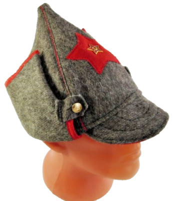 Russian Red Army Hat Old Style Wool Budenovka USSR Metal Badge Great ...