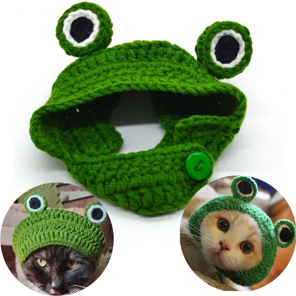 Cute Refined Cat Hat Elastic Autumn Winter Pet Puppy Kittens Knitted ...