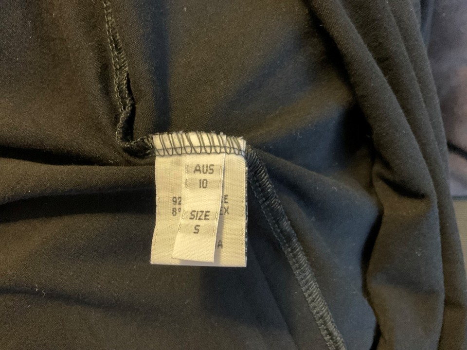 MELA PURDIE DIP TOP FLARE BLACK S | eBay Australia