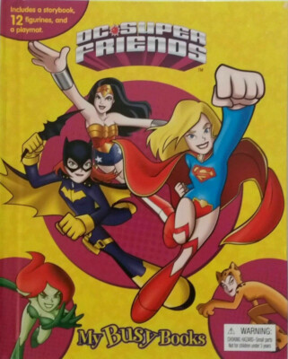 DC Super Friends Busy Books Playmat & 12 Figures Activity kids book | eBay
