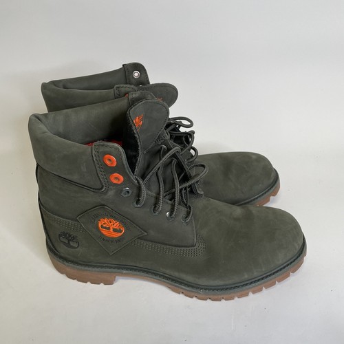 Timberland 6 Inch Boots Basic Dark Green Mens Size 11.5 Timbs Shoes | eBay