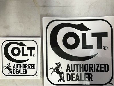 Original Colt Authorized Dealer Stickers-large & Small -Worldwide ship ...