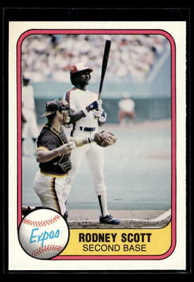 1981 Fleer Baseball #155 Rodney Scott "Set Break" Mint Montreal Expos ...