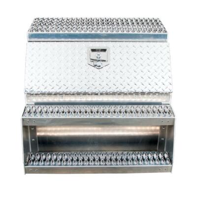 30" Aluminum Step Saddle Box with Lock and Keys | eBay