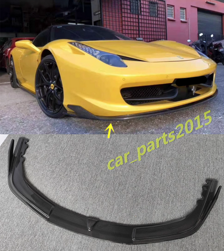 for ferrari 458 italia spider real carbon fiber Front Lip Bumper ...