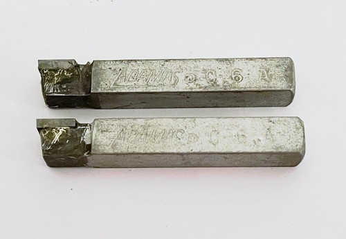 NEW Lot 2 Adamas Carbide Tip Lathe Cutting Tool Bits 3/8" X 3/8" X 2-1/ ...