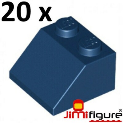 NEW 20 x LEGO Slope 45 Degree 2x2 Dark Blue 3039 Roof Tile Brick Bulk ...