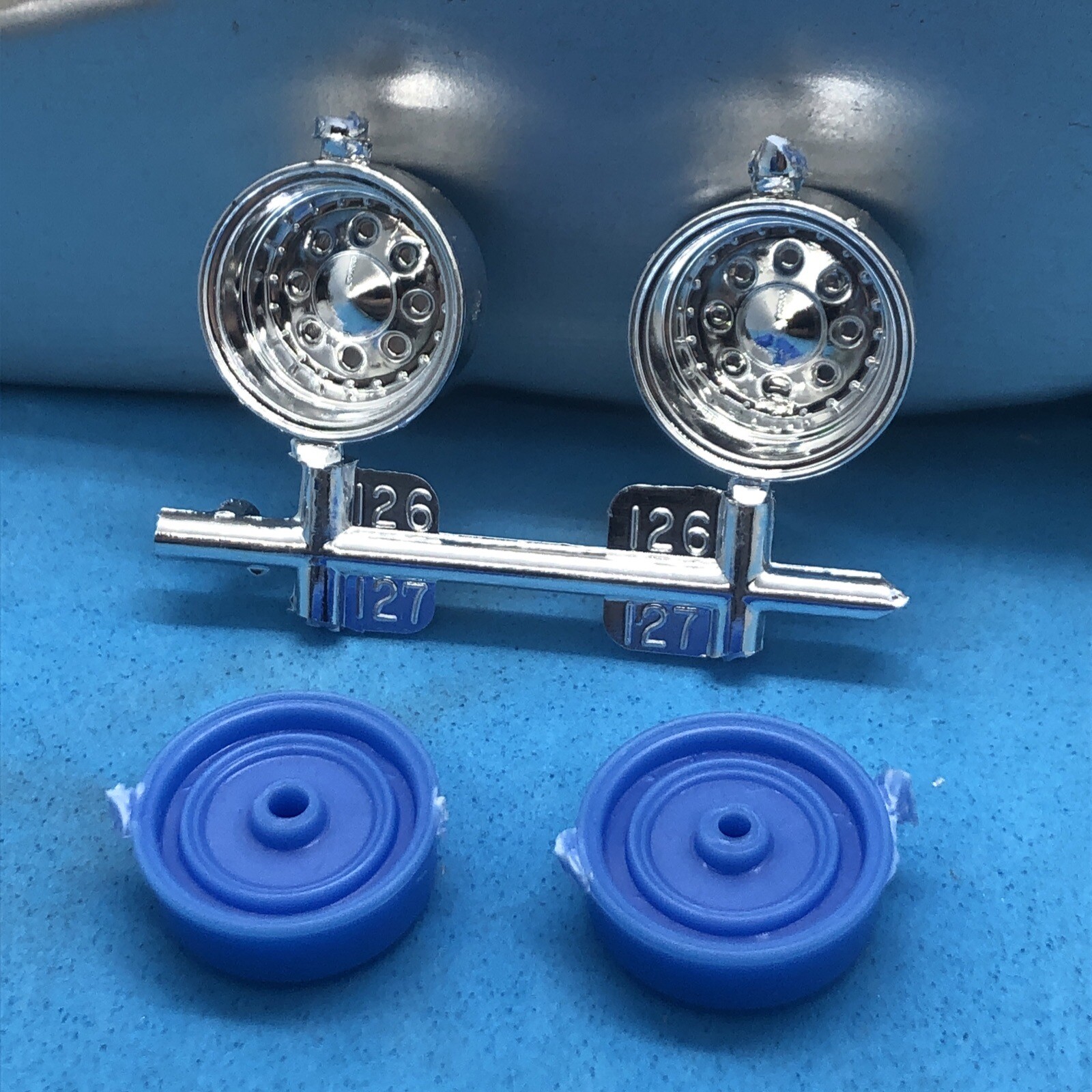 FOB Wide Cragar Chrome Aero Tech WHEELS W Backs AMT 1:25 Search LBR ...