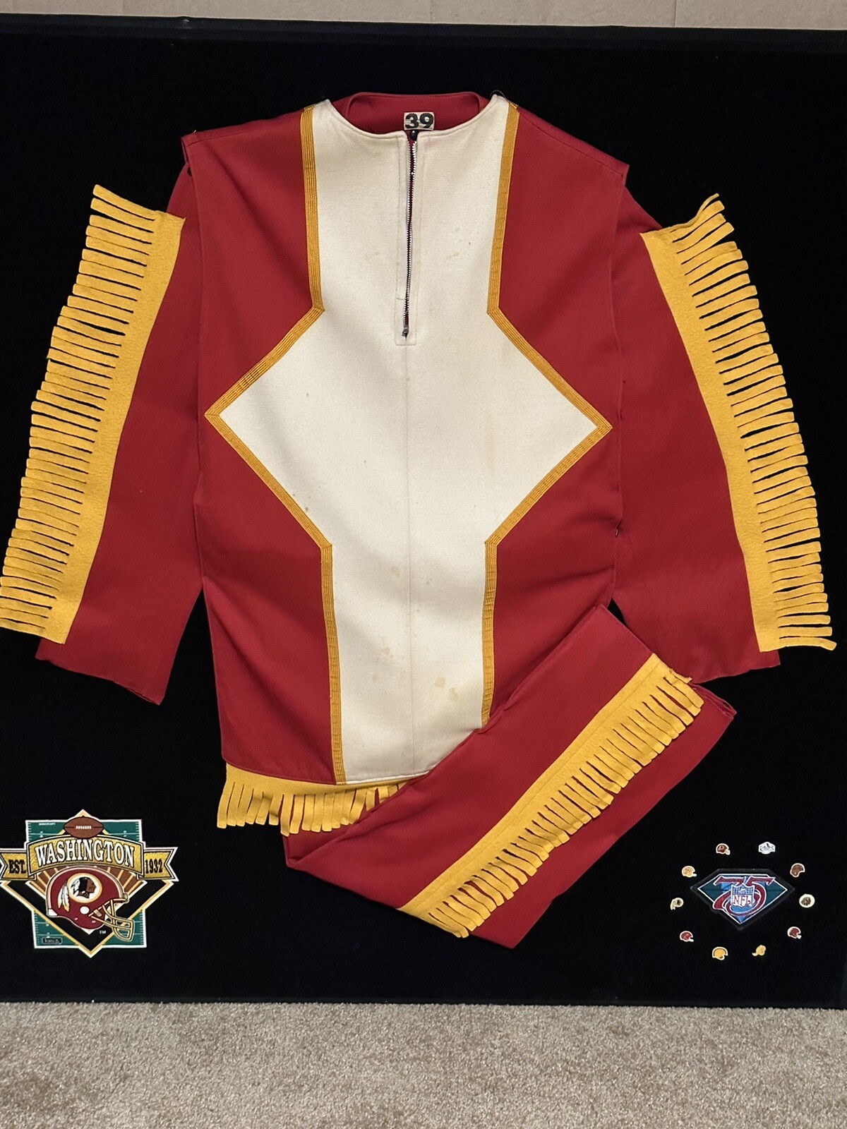 VINTAGE WASHINGTON REDSKINS NFL THROWBACK MARCHING BAND UNIFORM, GAME ...