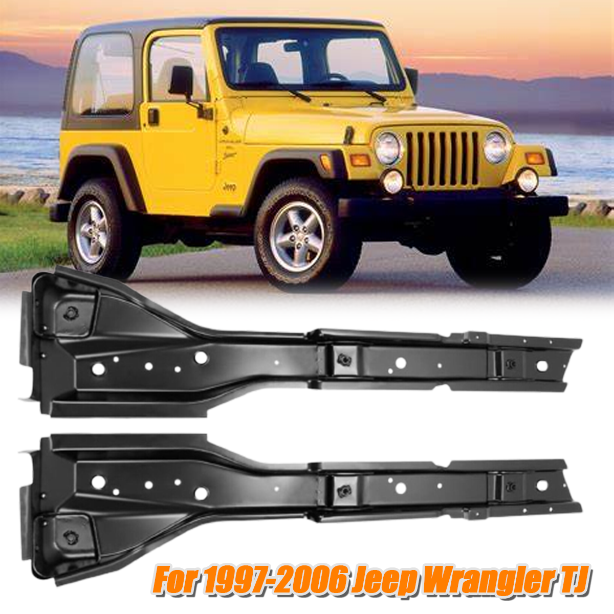Jeep Wrangler 1997 HECASA Floor Support Torque Boxes - Full Body Mounts ...