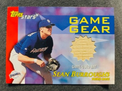 2000 Topps Stars Sean Burroughs Game Gear Game Used Bat Relic Card | eBay