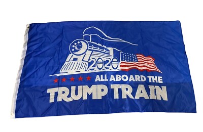 Trump 2020 All Aboard the Trump Train President Donald MAGA Flag US 3 ...