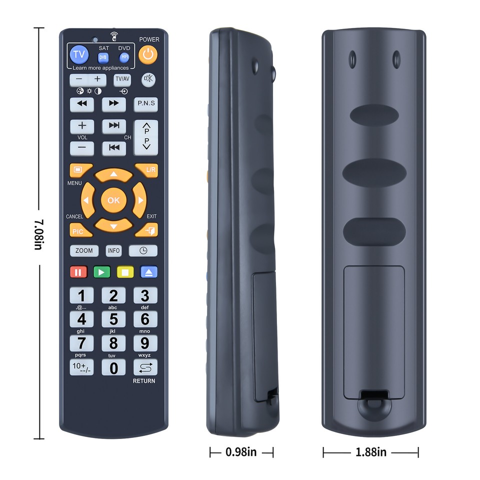Universal Learning Remote Control L336 For TV VCR CBL DVD SAT STR-TV CD ...