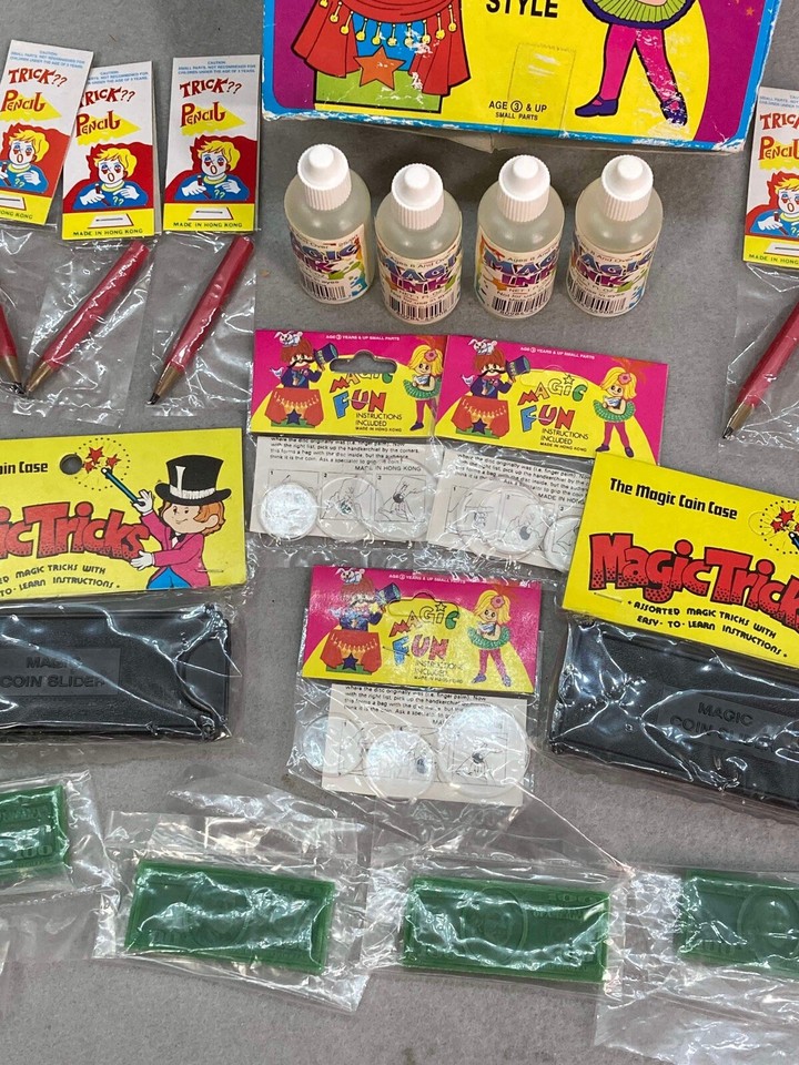 Vintage 24 Piece Dime Store 1960s Toys Gags Jokes - Tricks New Old ...