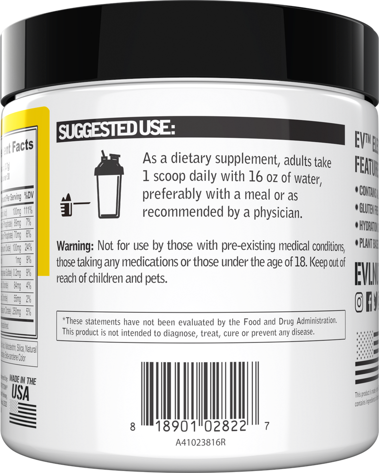 Evlution Nutrition EV Electrolyte - Hydration - 30 or 50 Servings - All ...