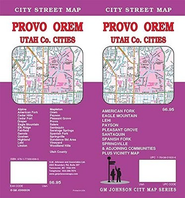Provo / Orem / Utah County, Utah Street Map | eBay