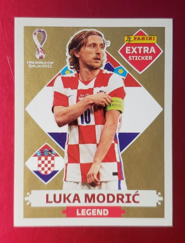 Luca Modric Gold Legend Extra Sticker Panini World Cup Qatar 2022 | eBay