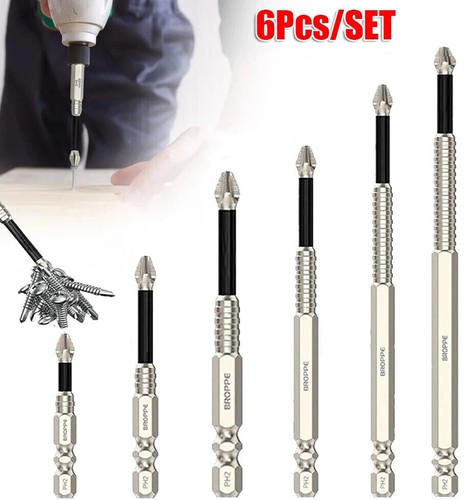 6PCS High Magnetic Screw Driver Drill Bit Set Magnetic Drill Bits Anti-Slip UK | eBay UK