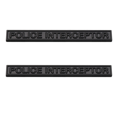 2x Black Interceptor_Police Emblem for Explore Crown Victoria F-150 ...